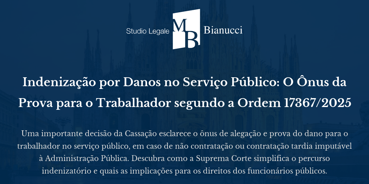 Indenização por Danos no Serviço Público: O Ônus da Prova para o ...