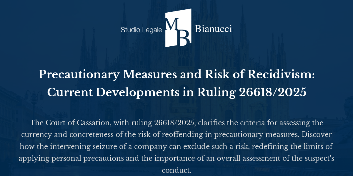 Precautionary Measures and Risk of Recidivism: Current Developments in ...