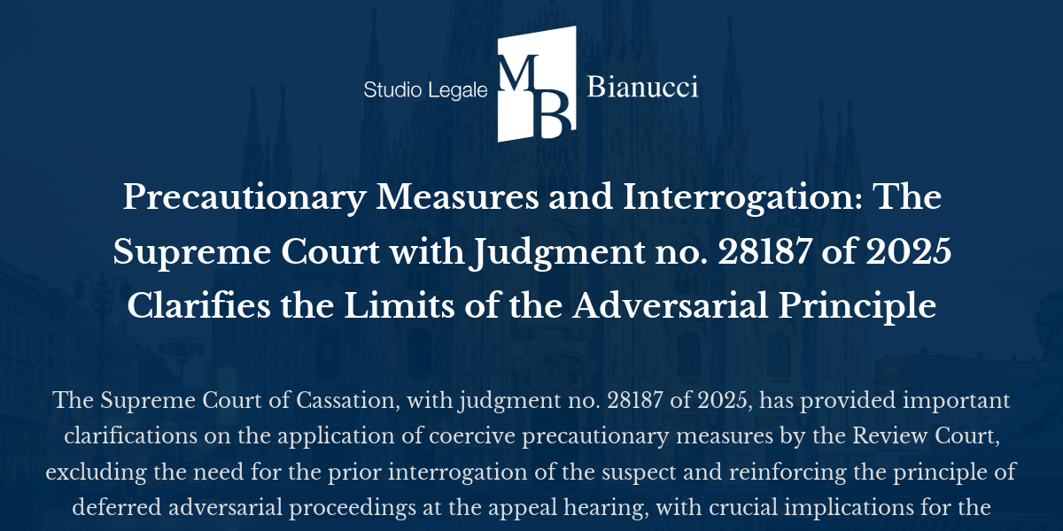 Precautionary Measures and Interrogation: The Supreme Court with ...