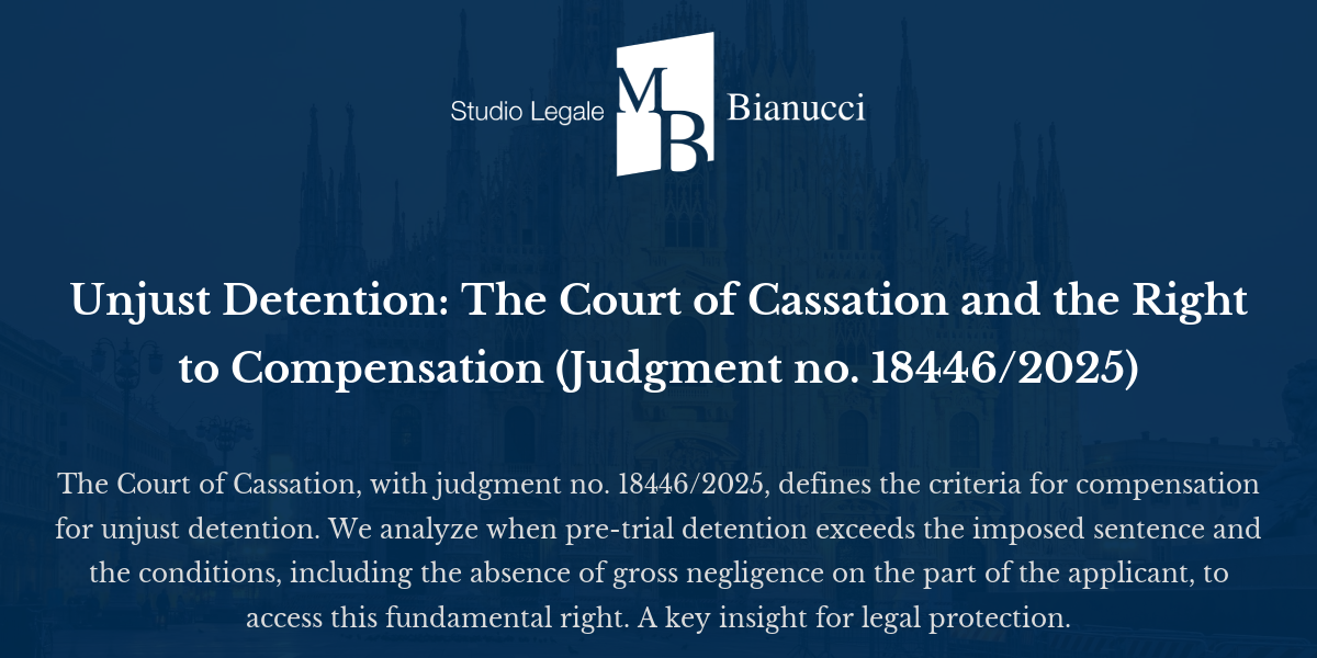 Unjust Detention: The Court of Cassation and the Right to Compensation ...