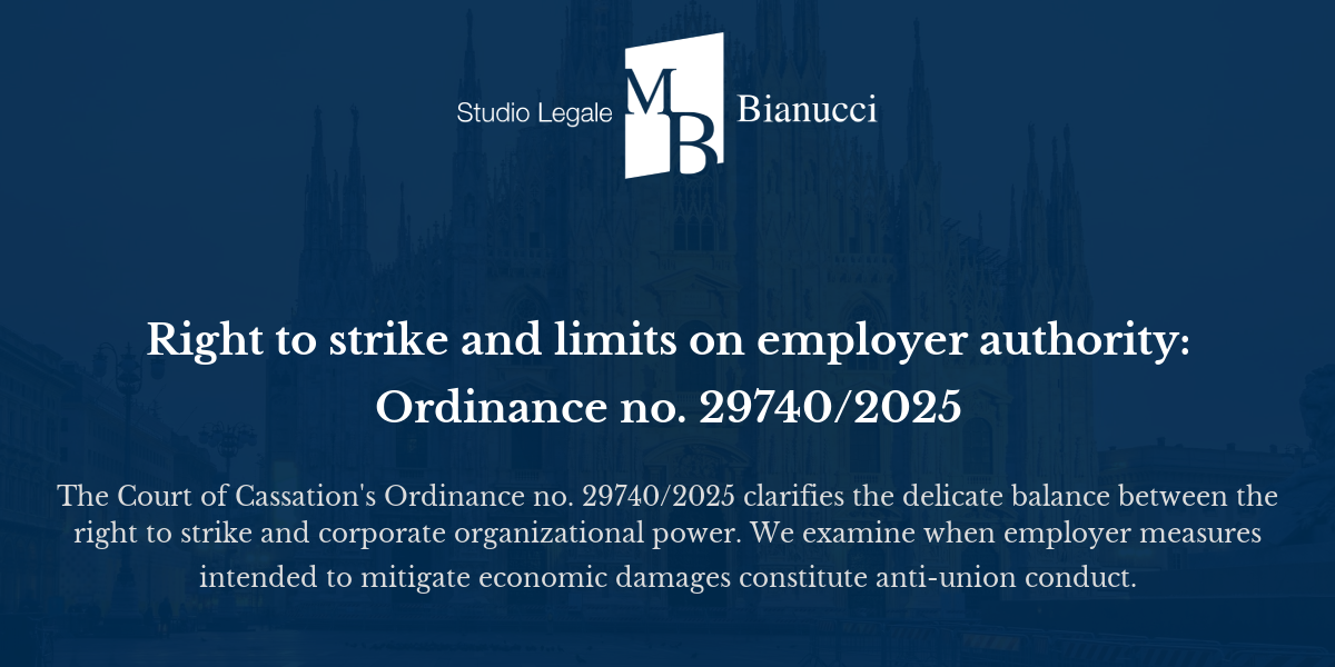 Right to strike and limits on employer authority: Ordinance no. 29740/ ...